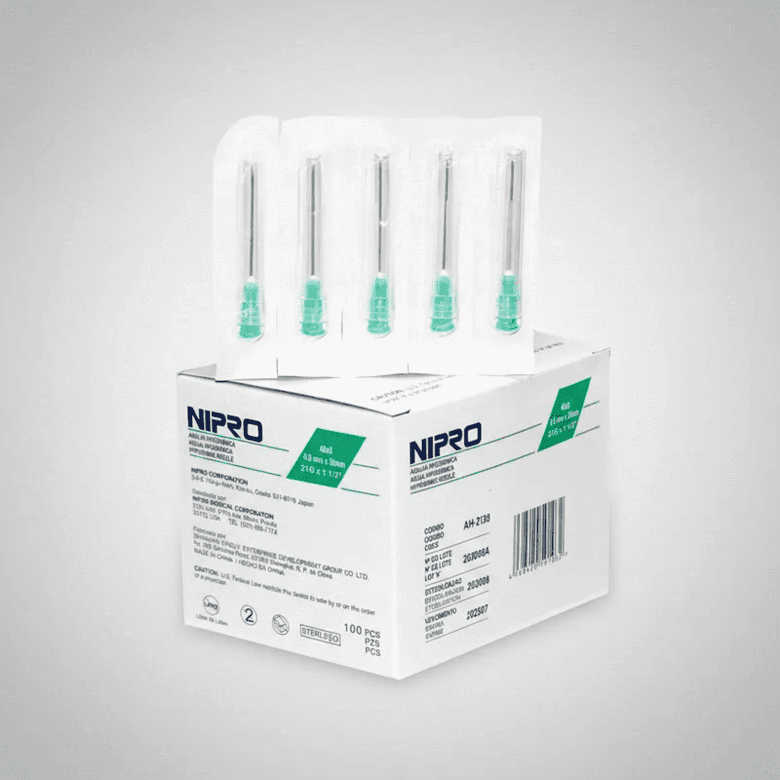 AGUJA HIPODÉRMICA 21G X 1-1/2" NIPRO CAJA 100 UNIDADES - FYG ...